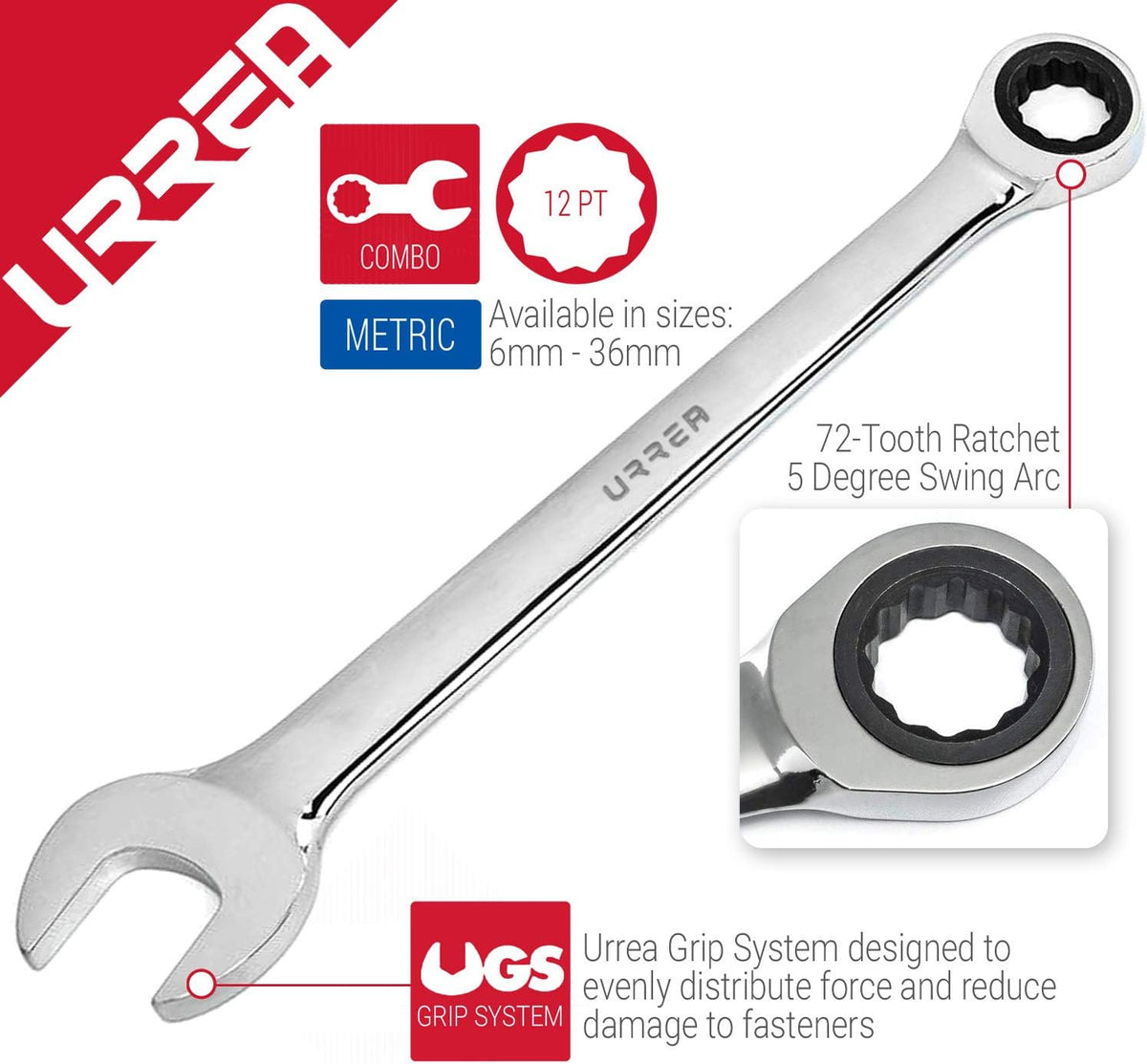 LLAVE COMBINADA CON RATCHET - Hidroca Panamá